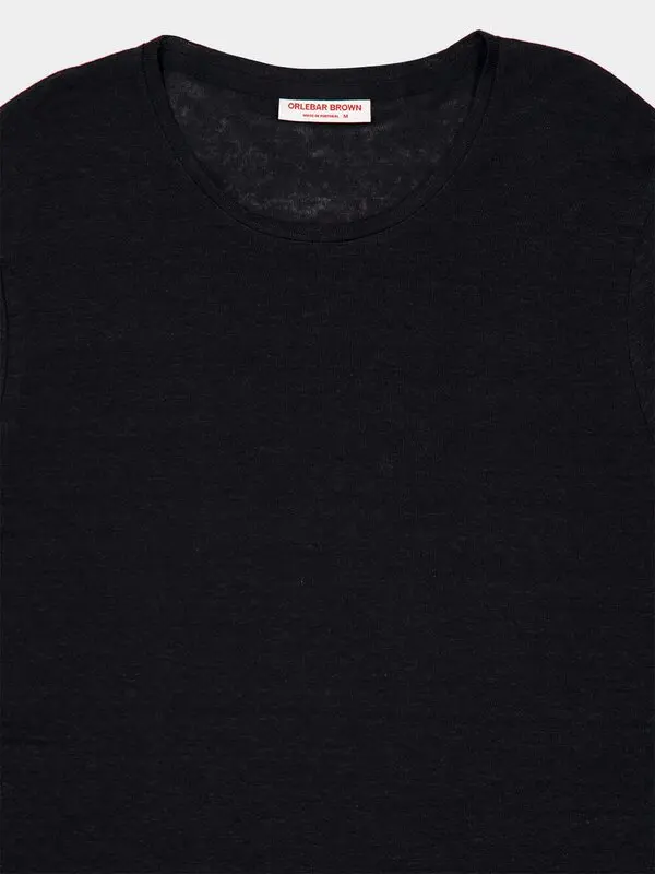 Orlebar Brown Ob-t Linen T-shirt - Black