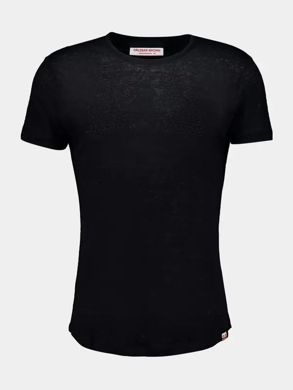 Orlebar Brown Ob-t Linen T-shirt - Black