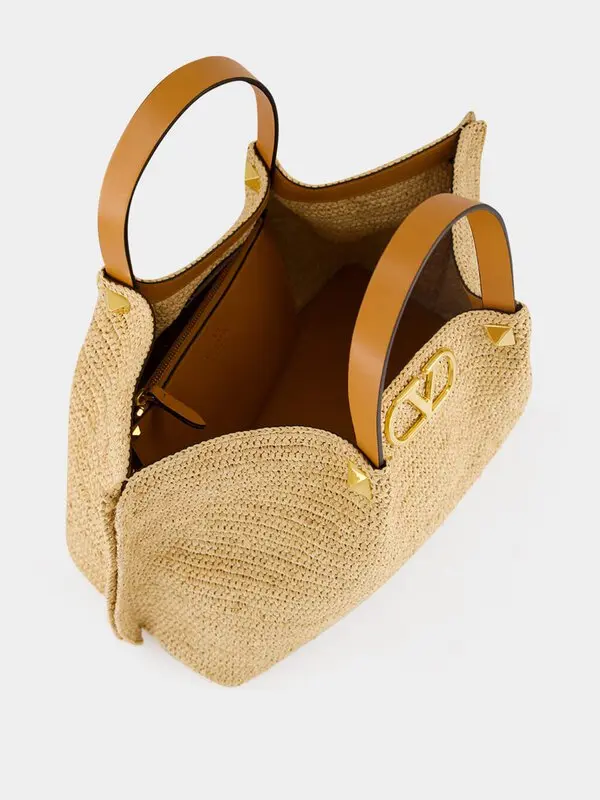 Valentino Garavani Medium Straw Tote Bag