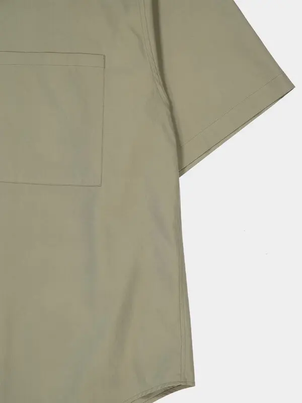 Auralee Olive Washed Finx Twill Shirt