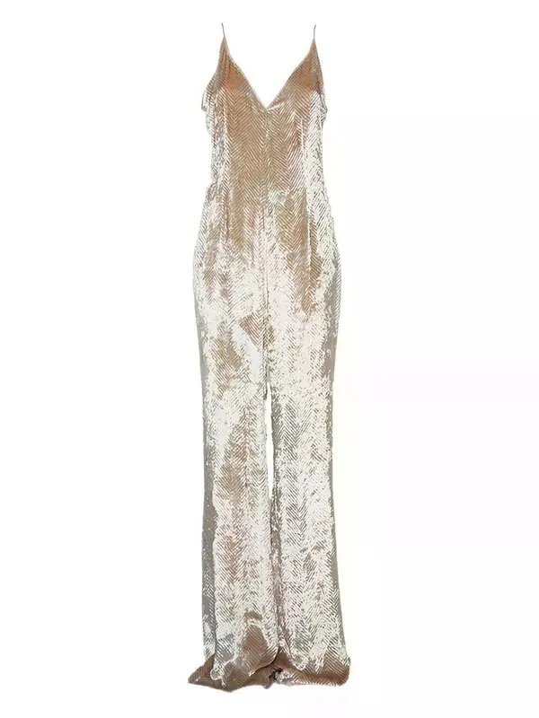 Gabriela Hearst Velvet Jumpsuit - Neutrals