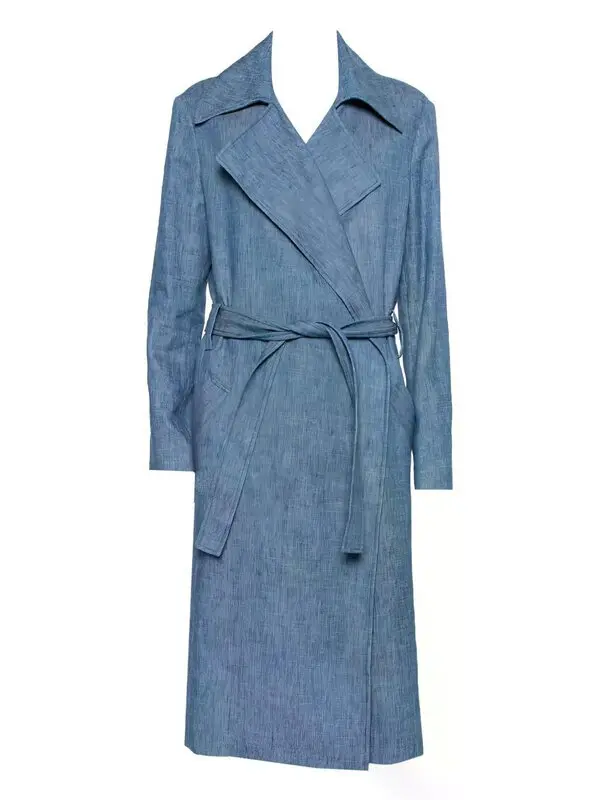 MSGM Denim Belted Coat