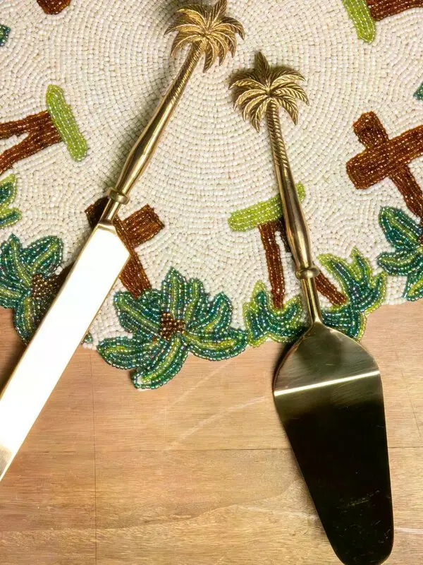 LES-OTTOMANS Palm Steel Cake Set