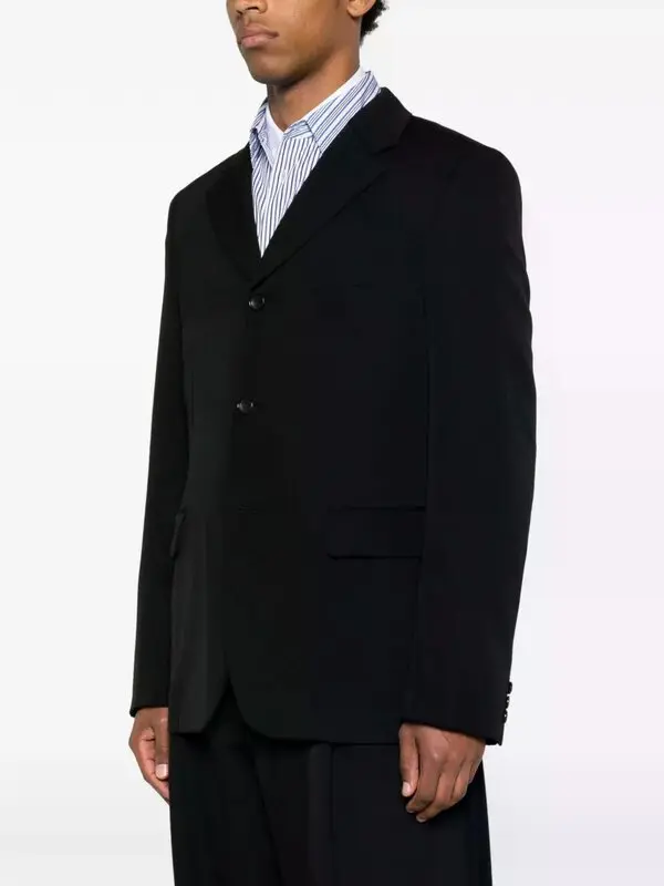 Comme Des Garçons Notched-lapels Single-breasted Blazer