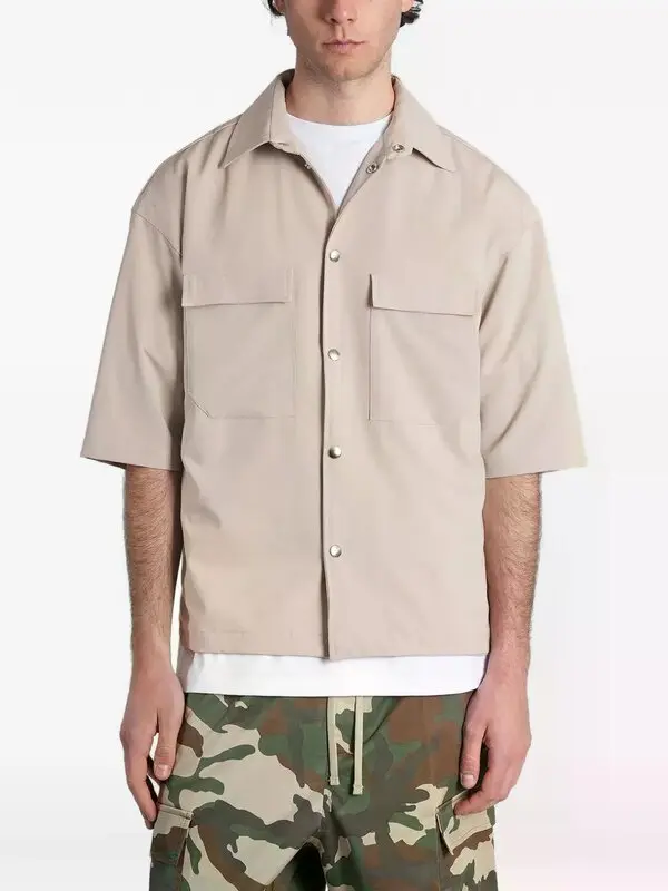 STATE OF ORDER Short-sleeved Flap-pocket Shirt