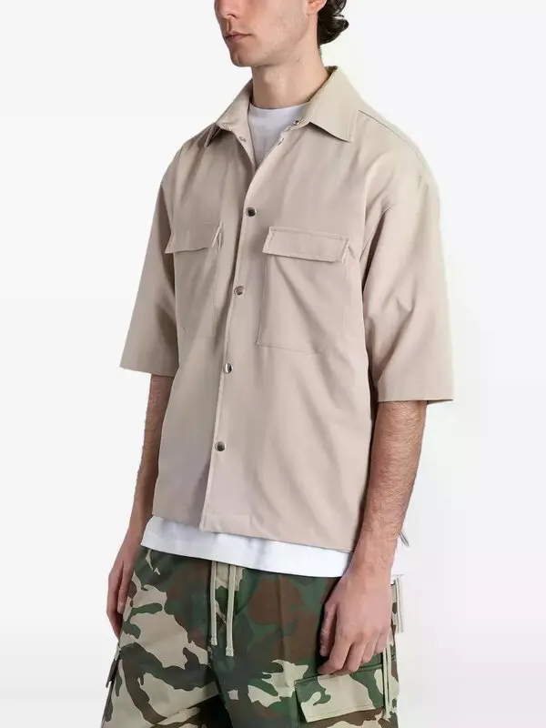 STATE OF ORDER Short-sleeved Flap-pocket Shirt