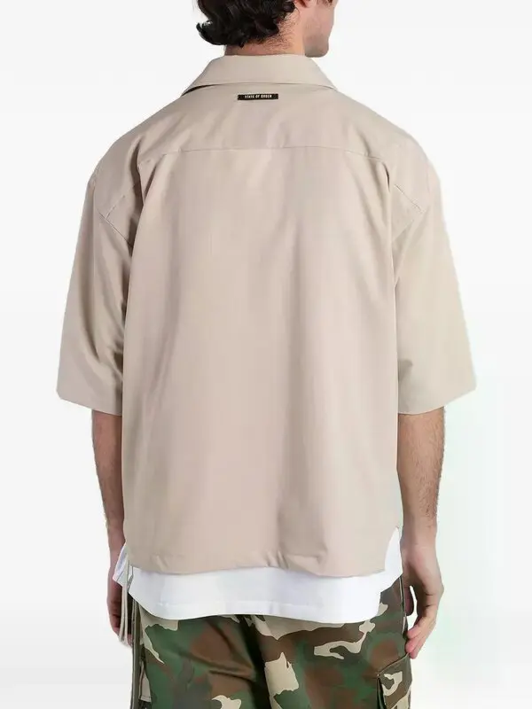 STATE OF ORDER Short-sleeved Flap-pocket Shirt