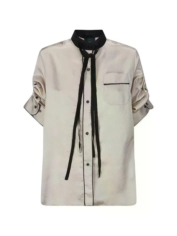 MAISON JEJIA Crinkled Silk Shirt