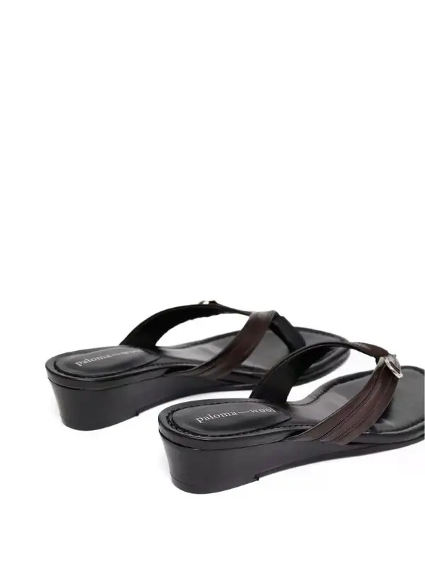 Paloma Wool Buckle-detail Wedge Sandals
