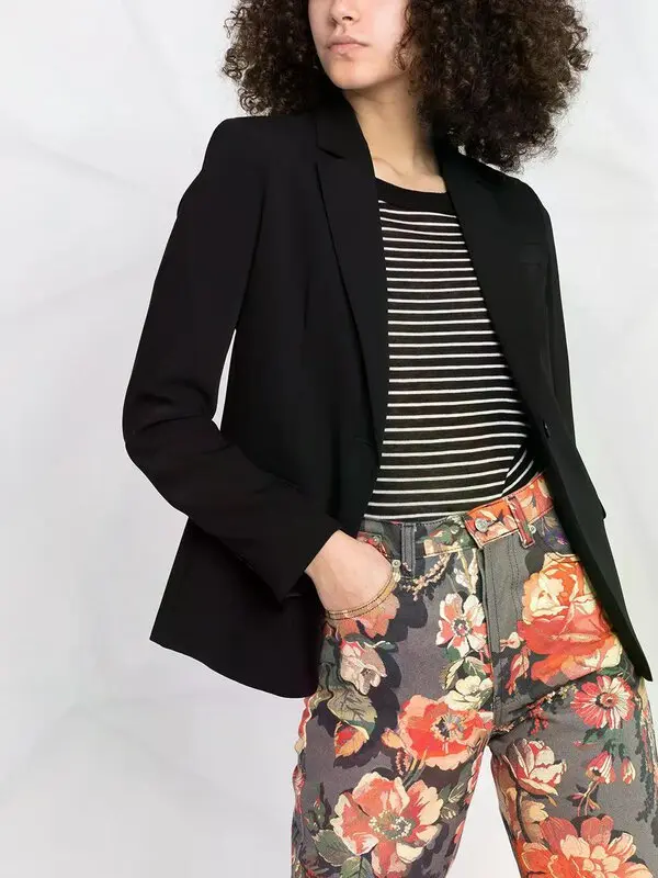 P.a.r.o.s.h Notched Lapel Single-breasted Blazer