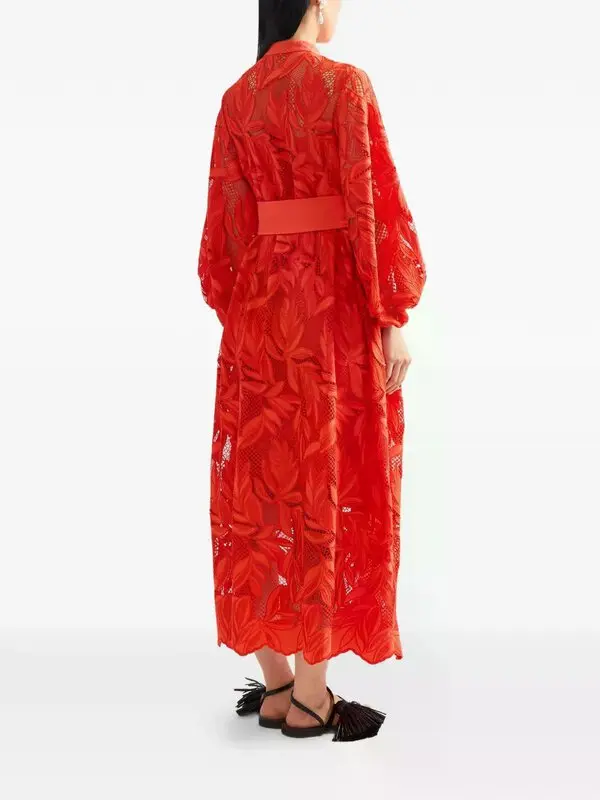 Erdem Floral Cutwork Maxi Dress