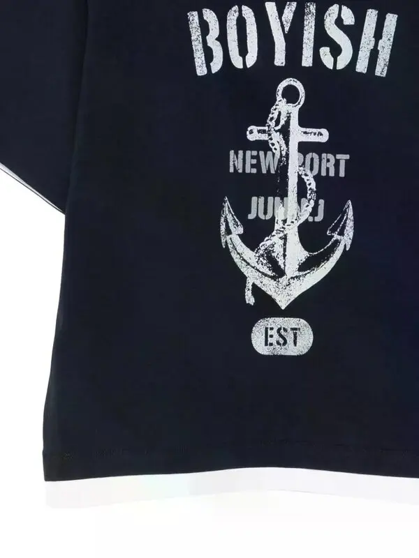 JUUN.J Graphic Print Crewneck T-shirt
