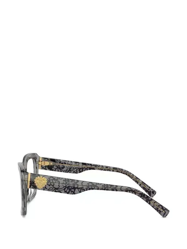 Dolce & Gabbana Devotion Lace-print Eyeglasses
