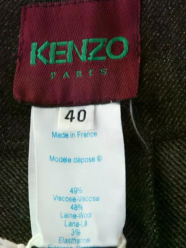 Kenzo Pleated Cropped Trousers