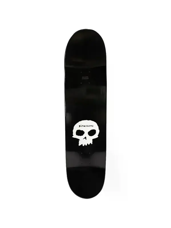 PLEASURES X Zero Skull-print Skate Deck