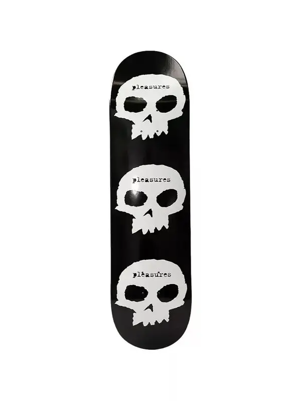 PLEASURES X Zero Skull-print Skate Deck