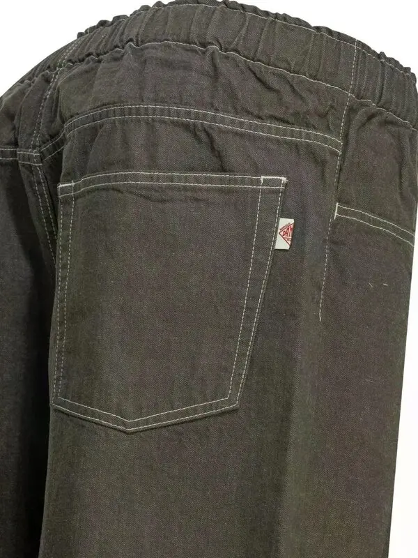 DANTON Belted Contrast Stitch Jeans