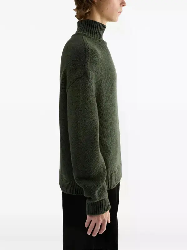 JIL SANDER Chunky Knit High-neck Sweater