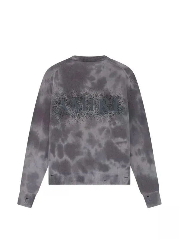 Amiri Crystal-embellished Tie-dye Sweatshirt