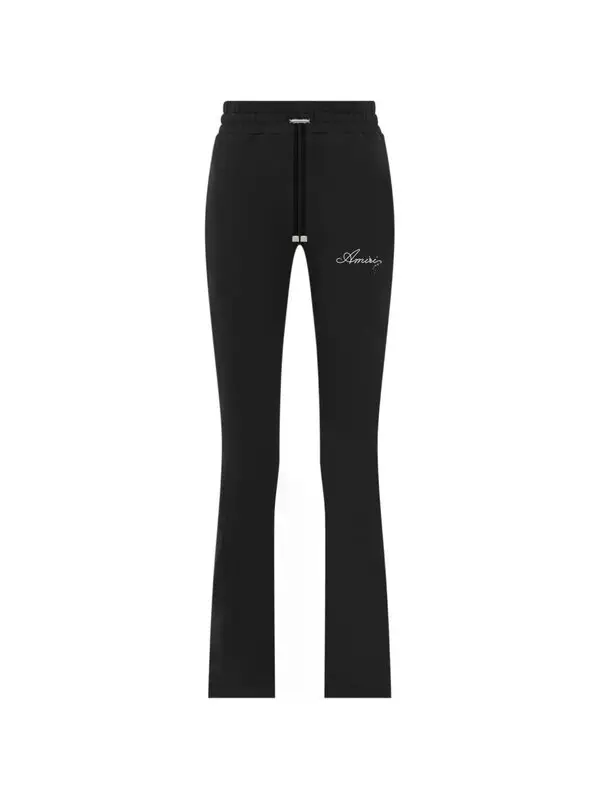 Amiri Pearl-embellished Flared Trousers