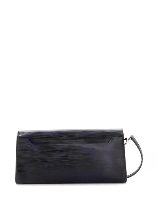 LOUIS VUITTON Sevigne Epi Leather Clutch Bag - Black
