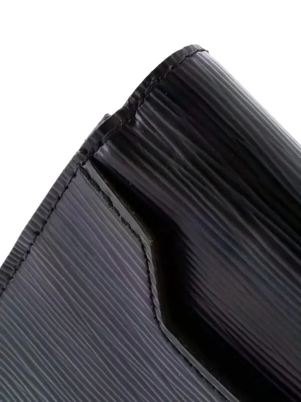 LOUIS VUITTON Sevigne Epi Leather Clutch Bag - Black