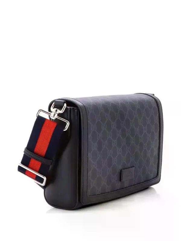Gucci Gg Coated Canvas Messenger Bag