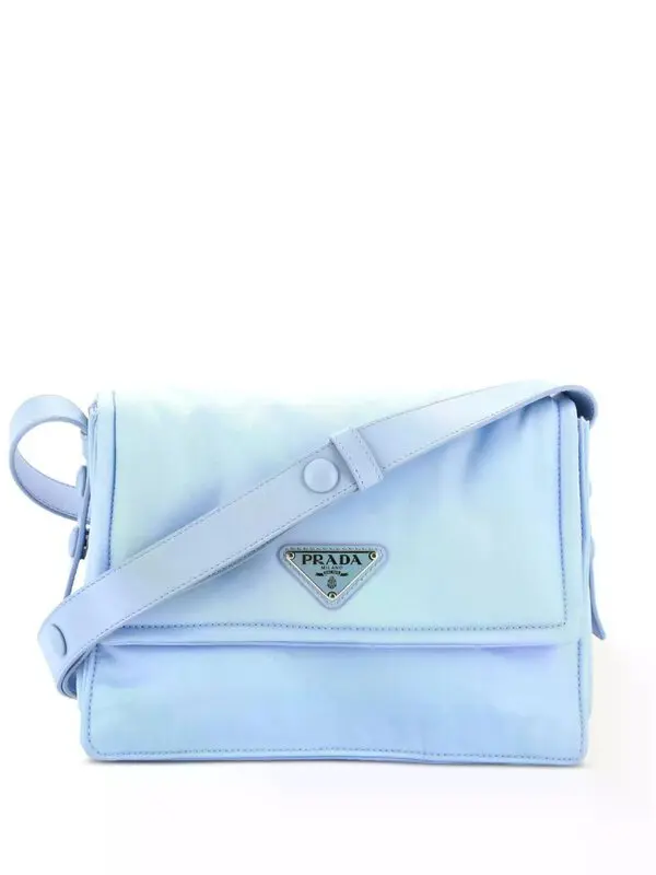 Prada Re-nylon Padded Flap Shoulder Bag - Blue