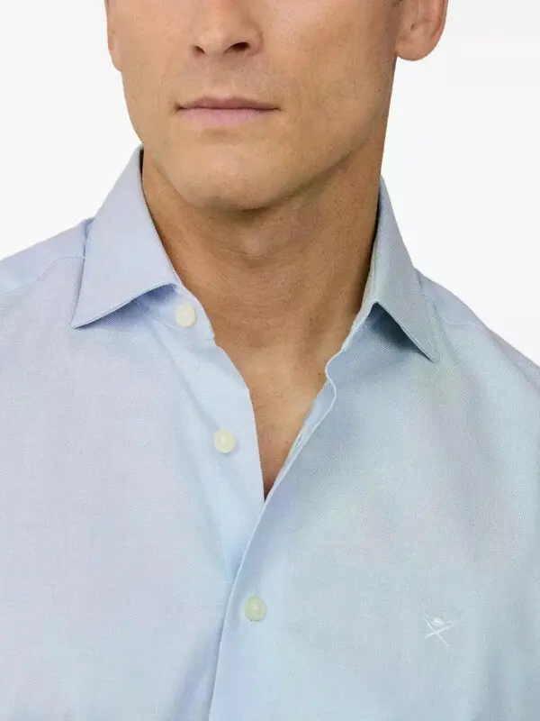 HACKETT LONDON Tailored-fit Textured Shirt