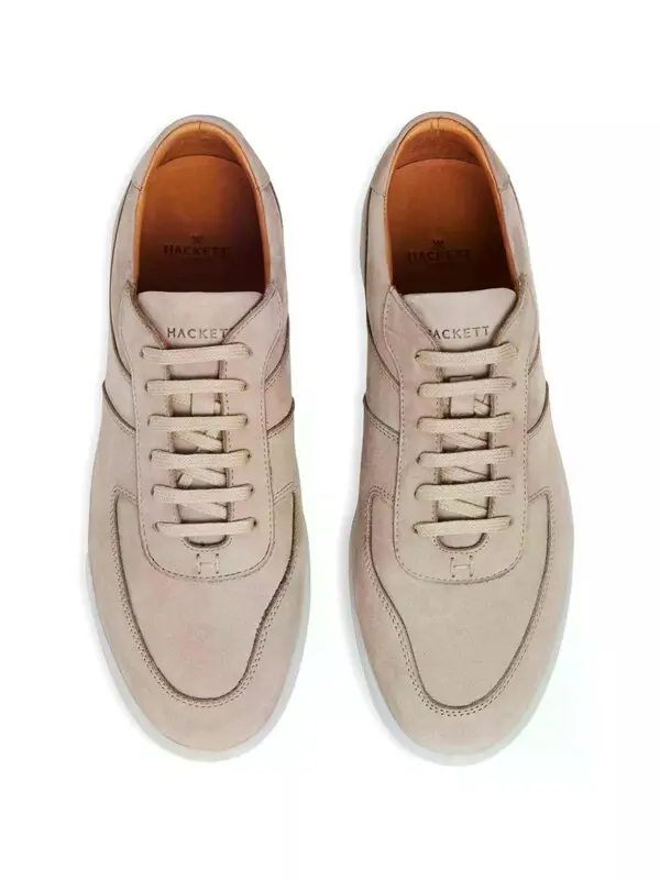 HACKETT LONDON Brompton Nubuck Lace-up Sneakers
