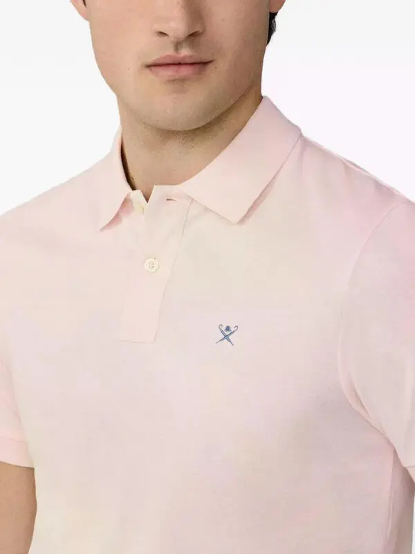 HACKETT LONDON Logo-embroidered Pique Polo Shirt