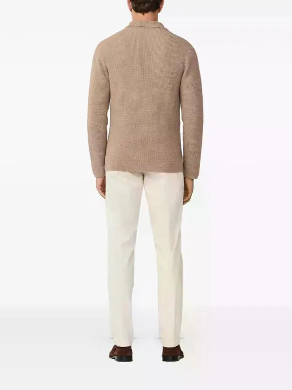 HACKETT LONDON Waffle-stitch Cardigan