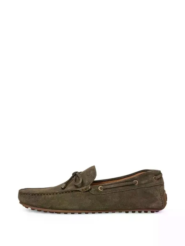 HACKETT LONDON Driver Laces Leather Boat Shoes