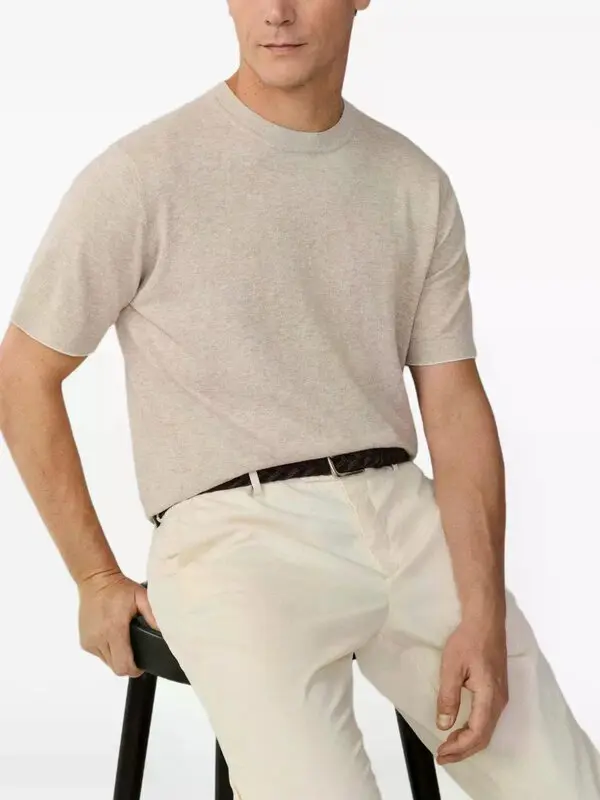 HACKETT LONDON Cotton-linen Knit T-shirt
