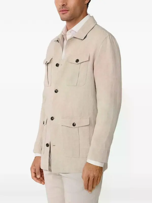 HACKETT LONDON Four-pocket Linen Jacket