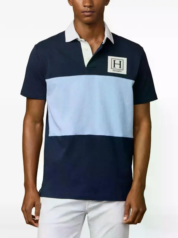 HACKETT LONDON Colour-blocked Rugby Shirt