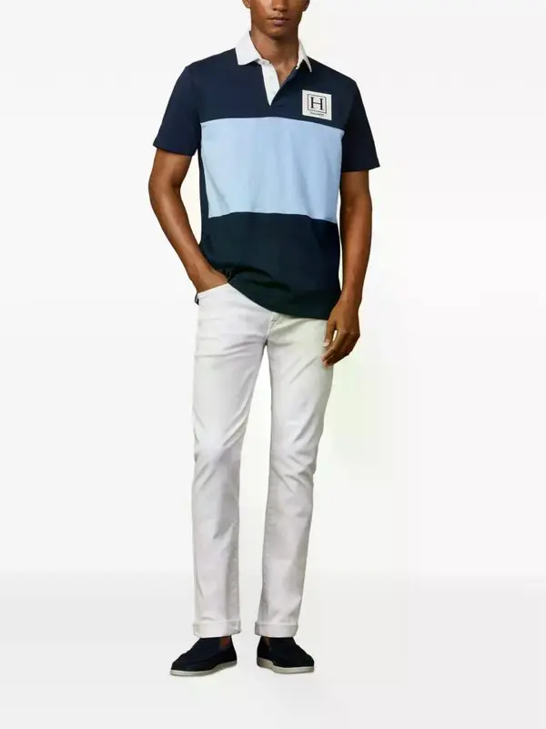 HACKETT LONDON Colour-blocked Rugby Shirt