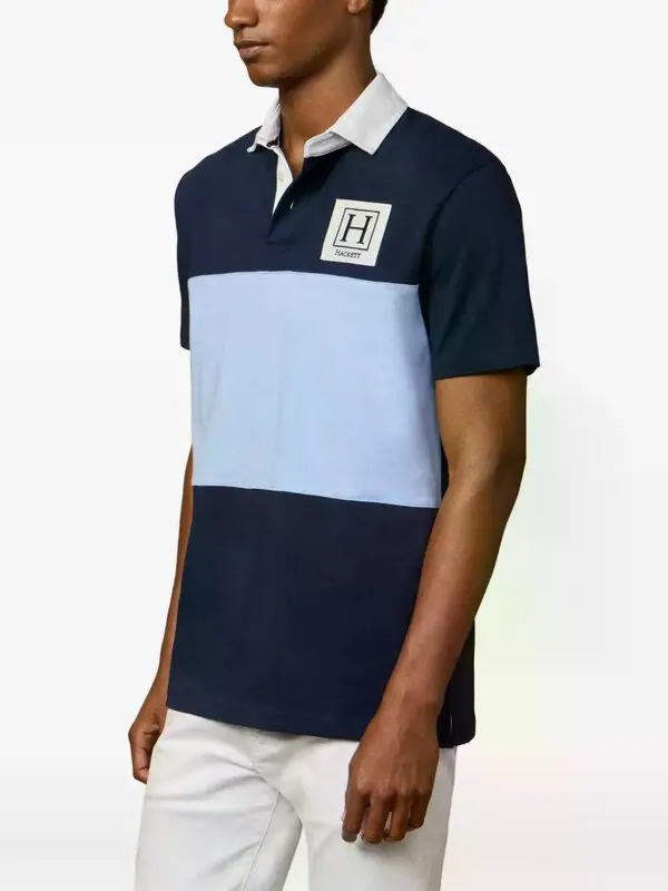 HACKETT LONDON Colour-blocked Rugby Shirt