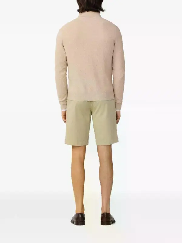 HACKETT LONDON Honeycomb-stitch Half-zip Sweater