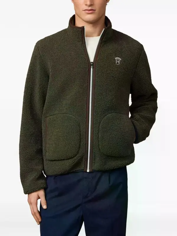 HACKETT LONDON Heritage Badge Teddy-fleece Jacket