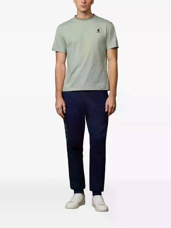 HACKETT LONDON Embroidered Tipped-collar T-shirt