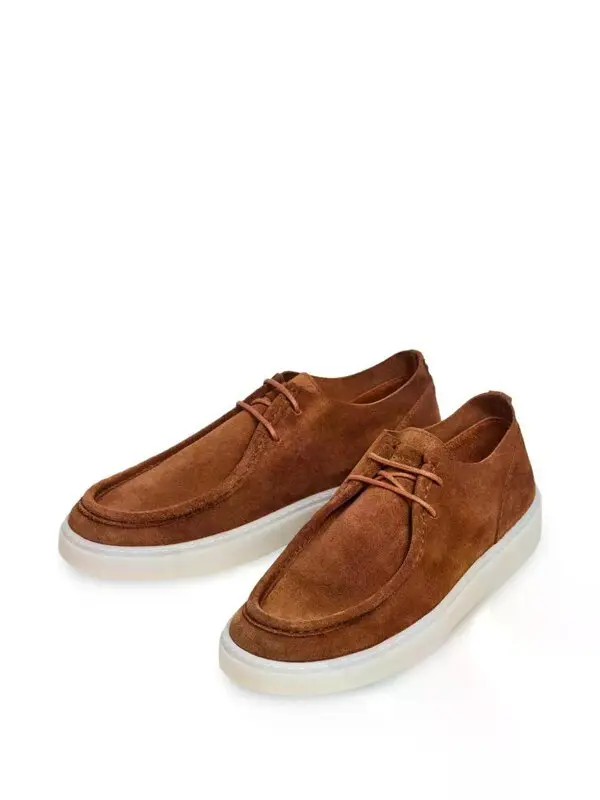 HACKETT LONDON Lace-up Suede Boat Shoes