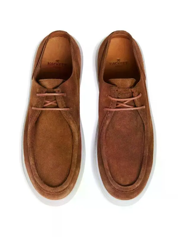 HACKETT LONDON Lace-up Suede Boat Shoes