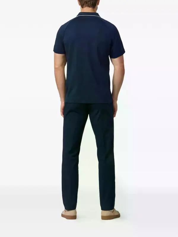 HACKETT LONDON Logo-embroidered Taped-sleeve Polo Shirt