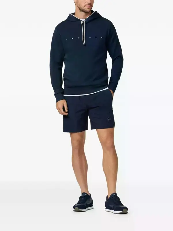 HACKETT LONDON Logo Print Interlock Hoodie