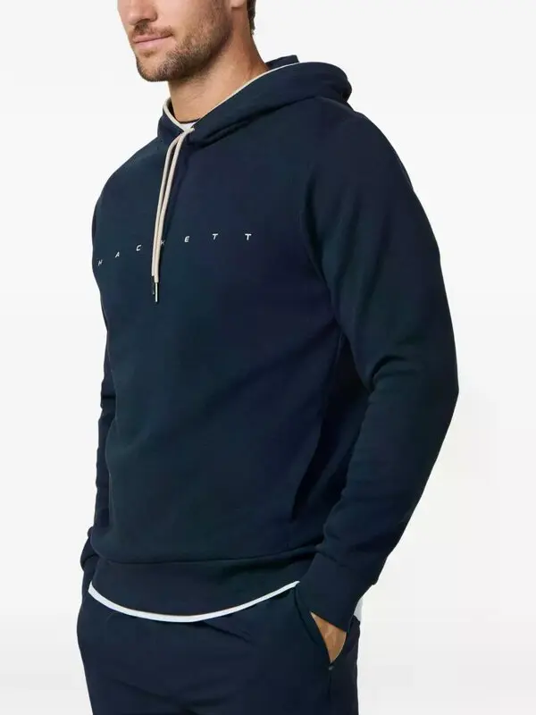 HACKETT LONDON Logo Print Interlock Hoodie