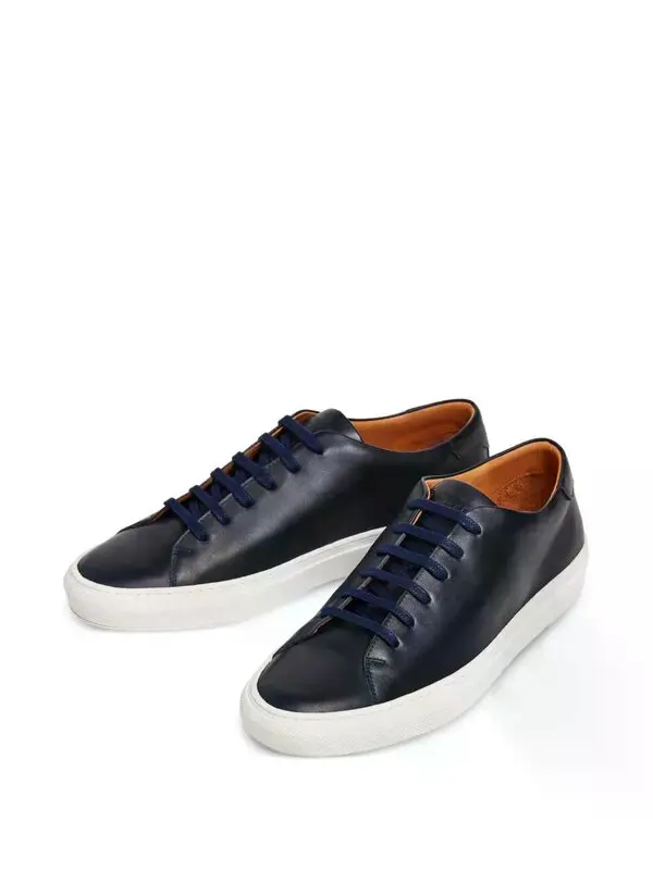 HACKETT LONDON Idol Derby Lace-up Leather Sneakers