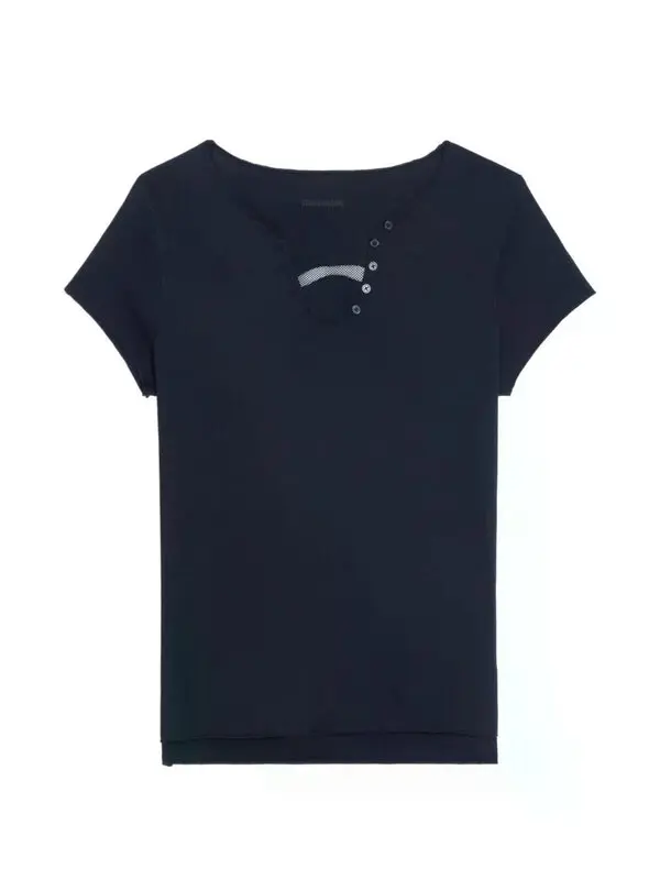 Zadig&Voltaire Skull Motif T-shirt - Blue