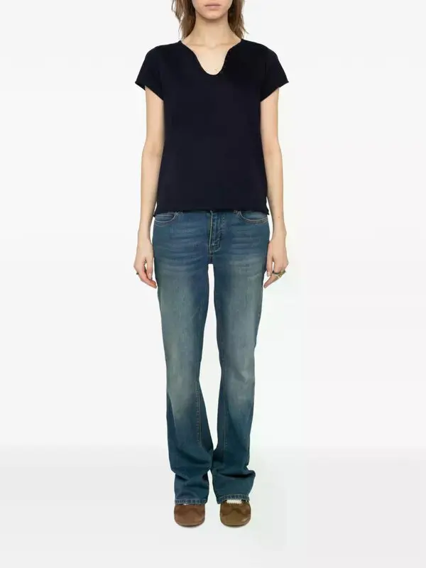 Zadig&Voltaire Skull Motif T-shirt - Blue