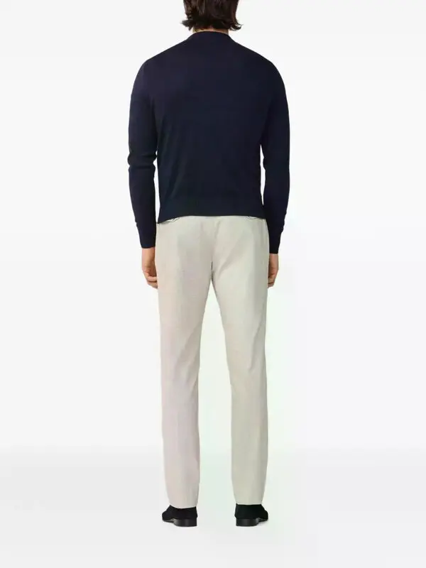 HACKETT LONDON Embroidered Crew-neck Sweater